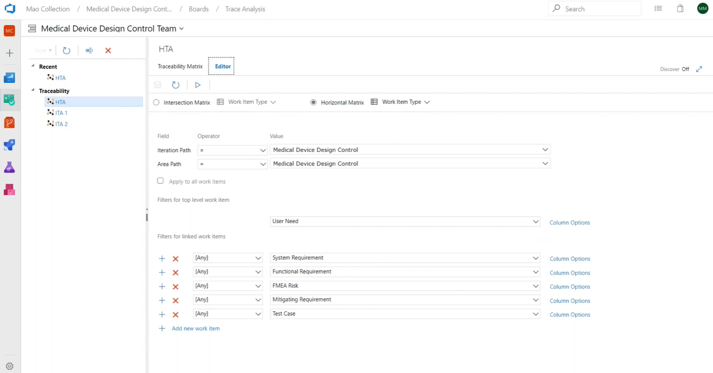 Facilitating Medical Device Design Controls in Azure DevOps