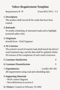 What is Volere Requirements Specification Template | Modern Requirements