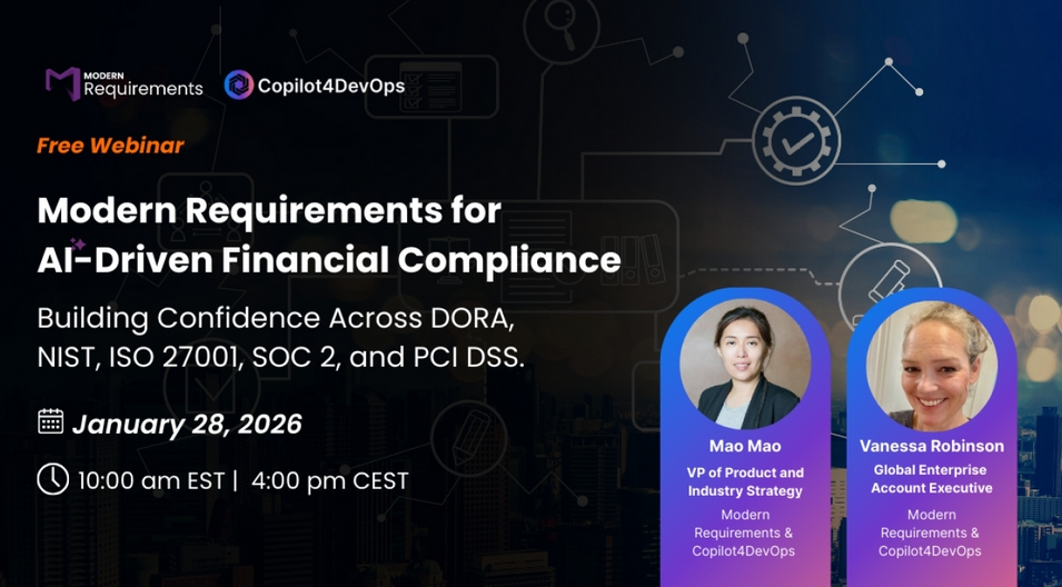 Webinar: AI-Driven Financial Compliance | Modern Requirements4DevOps