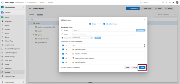 How to Baseline Requirements in Azure DevOps (Step by Step)